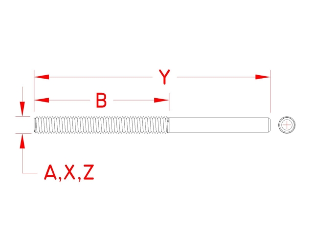 Stainless Forged Turnbuckle Stubs: Right and Left-Hand Threads ...